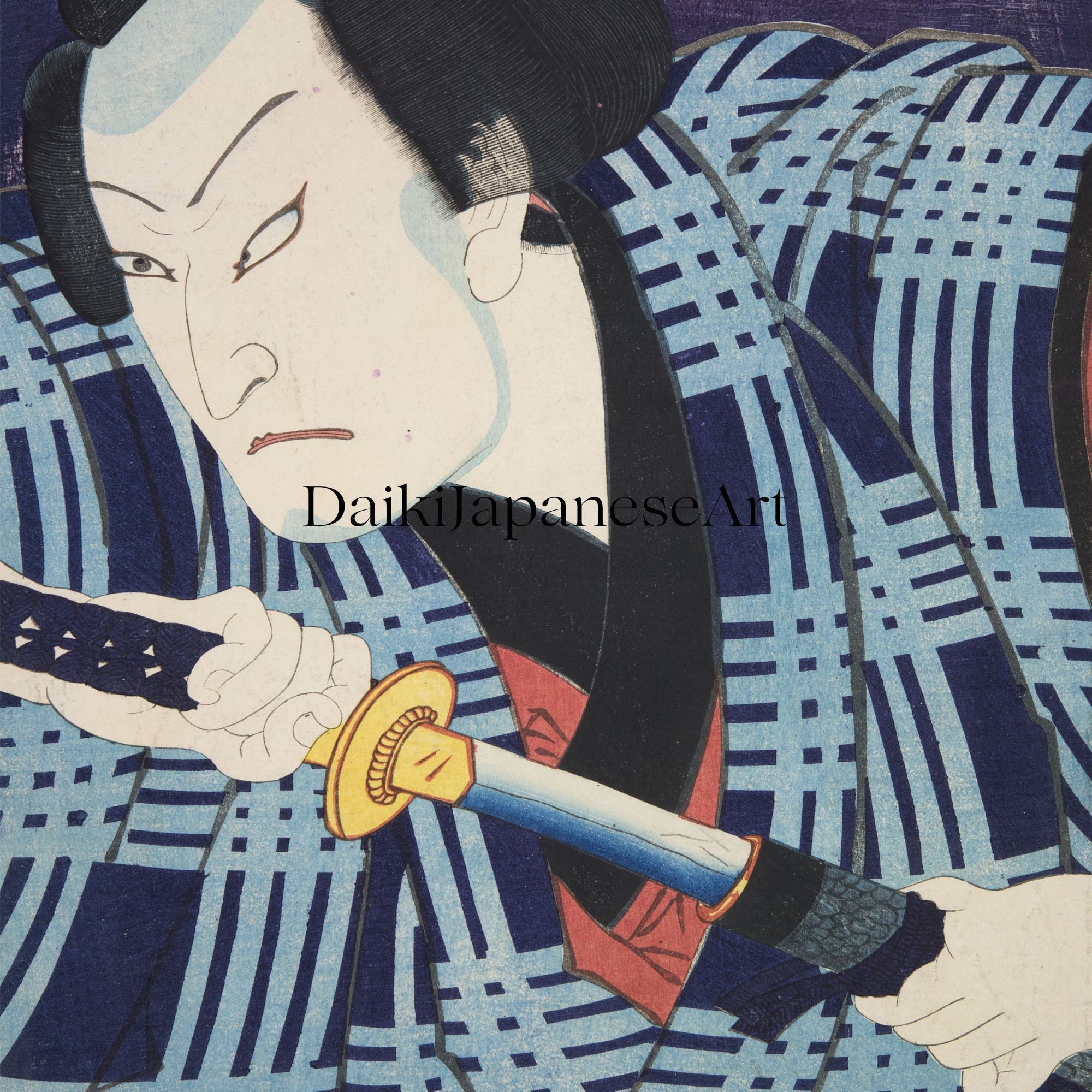 2 Pieces Art Set of 2 Samurai Prints Japanese Vintage Print Japanese ...