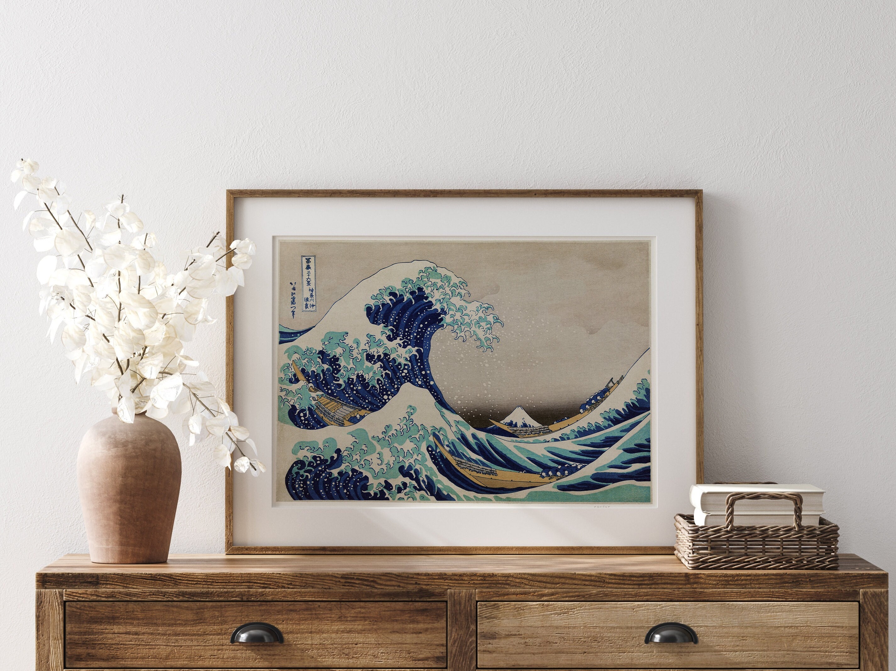 Japanese Art Print the Great Wave off Kanagawa Hokusai - Etsy