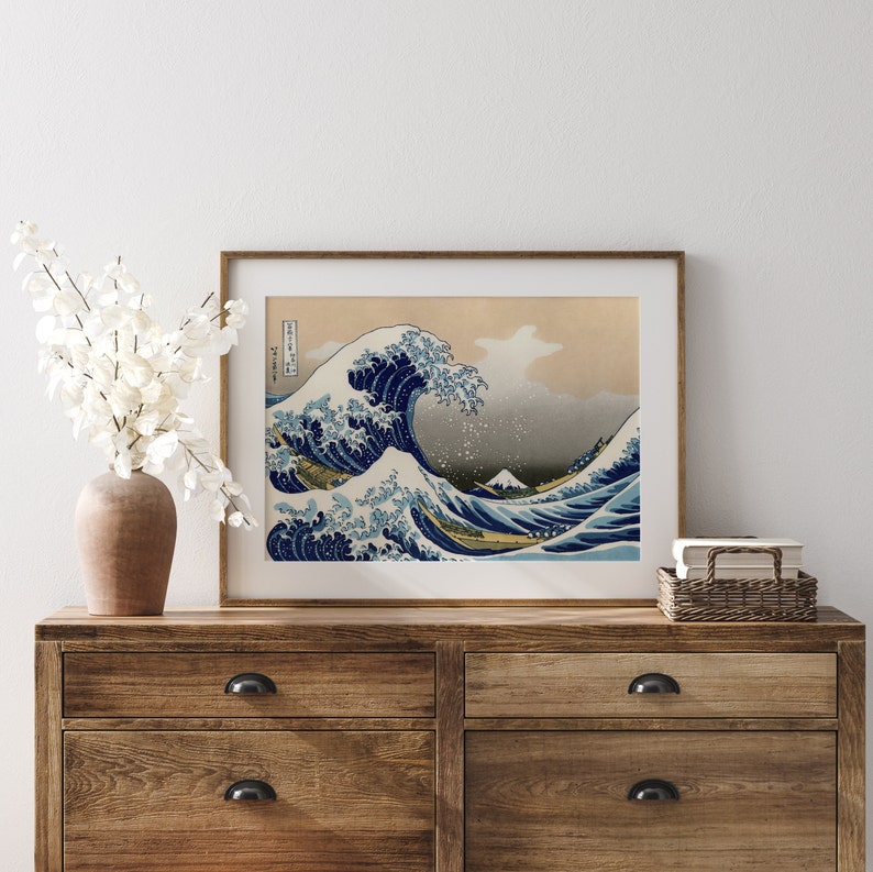 Japanese Art Print - the Great Wave off Kanagawa - Hokusai Printable ...