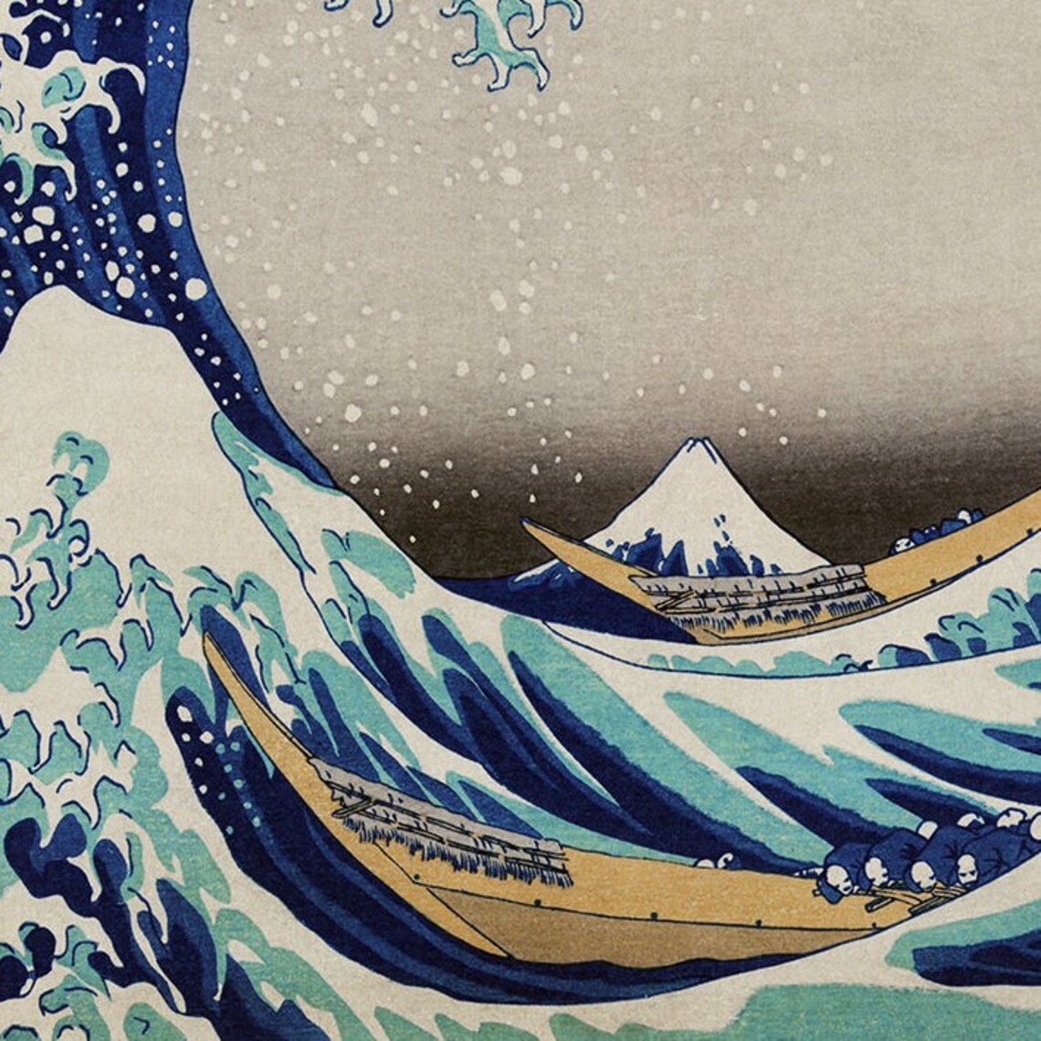 Japanese Art Print - the Great Wave off Kanagawa - Hokusai Printable ...