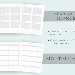 Printable Homeschool Planner Bundle - Modern and Minimalist Homeschool ...