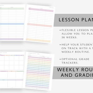 Printable Homeschool Planner Bundle, Minimalist Homeschool Binder ...