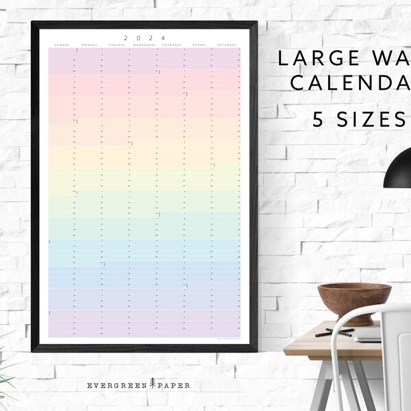 Bold Calendar - Etsy