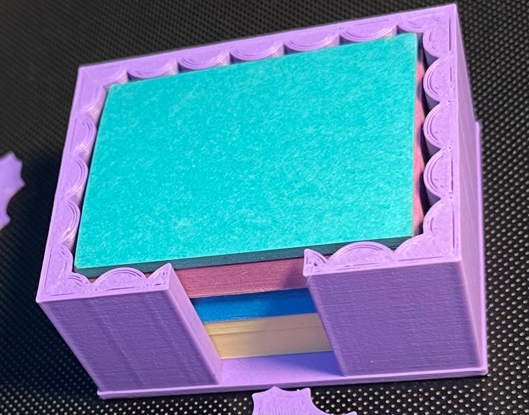 3D Printed Mini Post-it Note Holder: Desk Organizer - Etsy