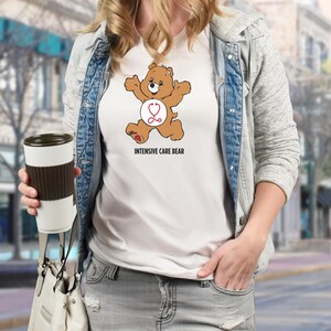 Vintage 80's Inspired Care Bear Tee for Intensive Care Nurse, Nurse ...