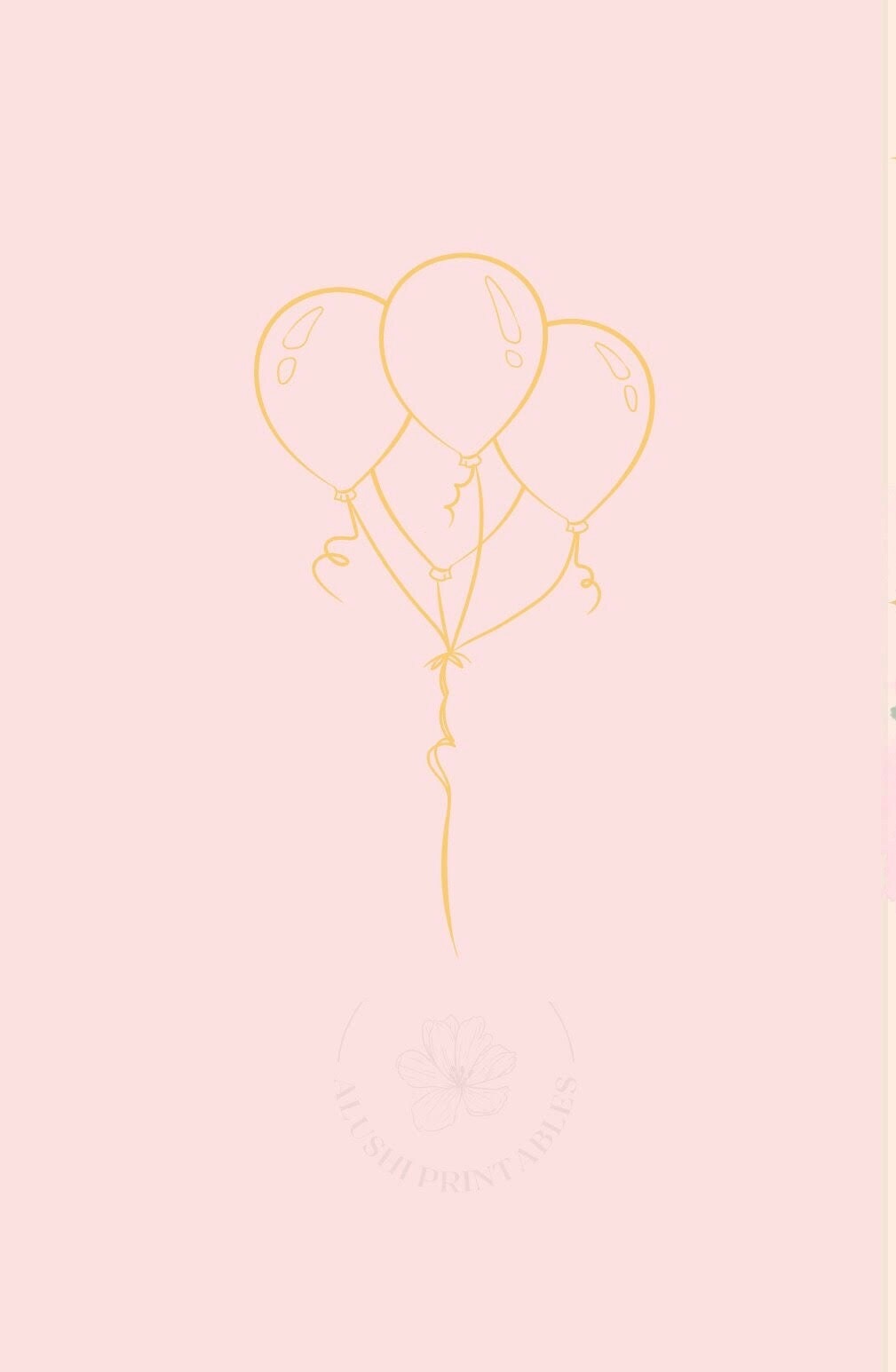 Printable Foldable Simple Birthday Card - Etsy