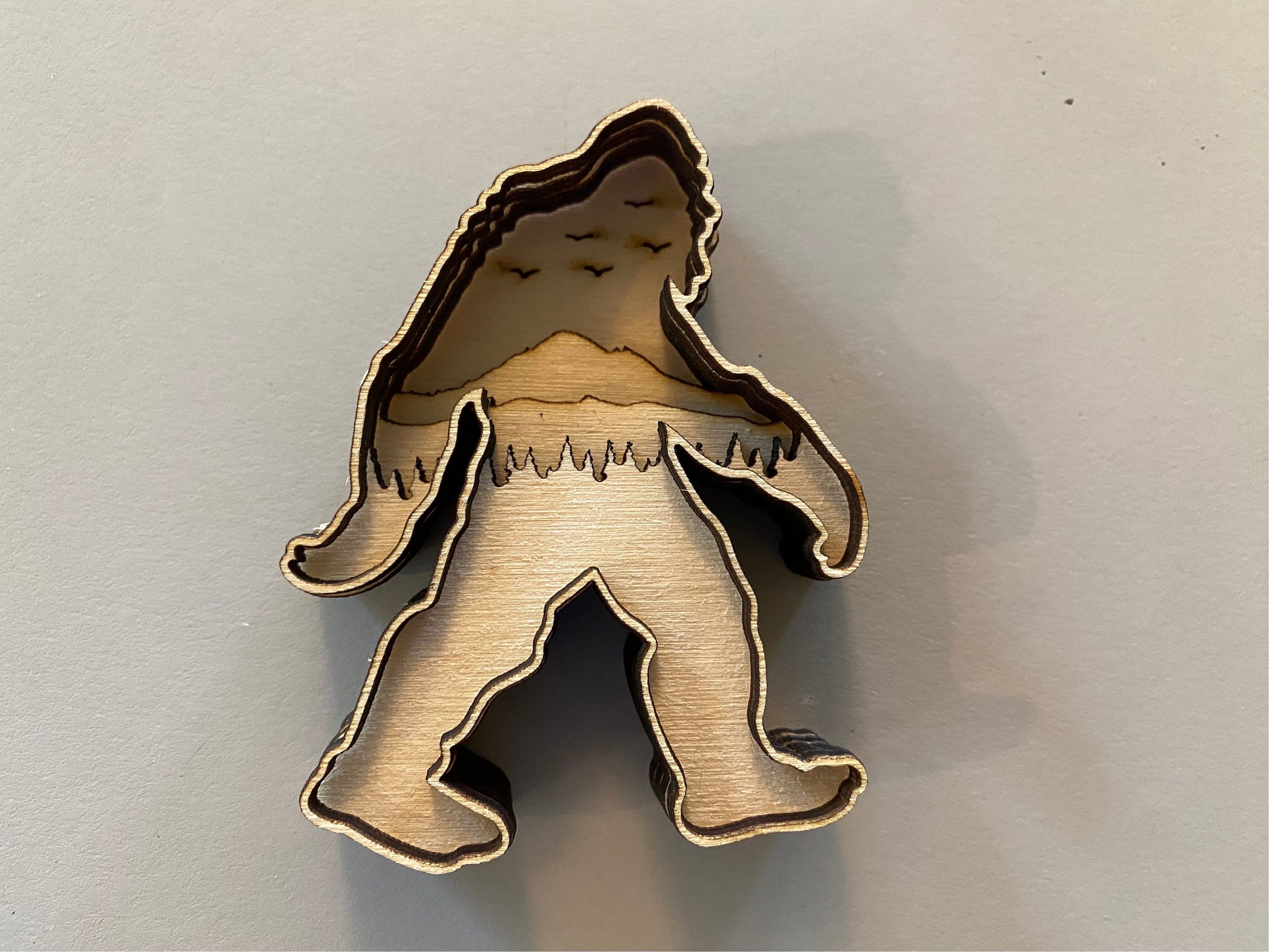 Big Foot/sasquatch Multilayer Laser Cut File - Svg, Png, Jpg, Dxf ...