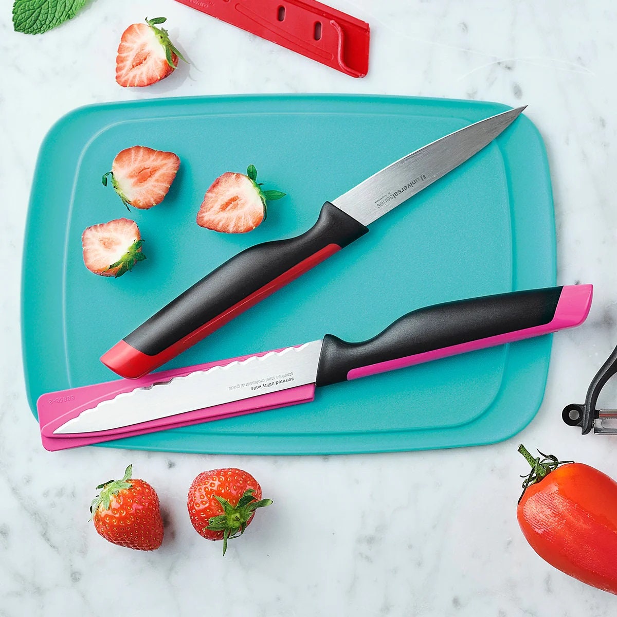 Tupperware Universal Series Knives Serrated and Utility Knife Set - Etsy