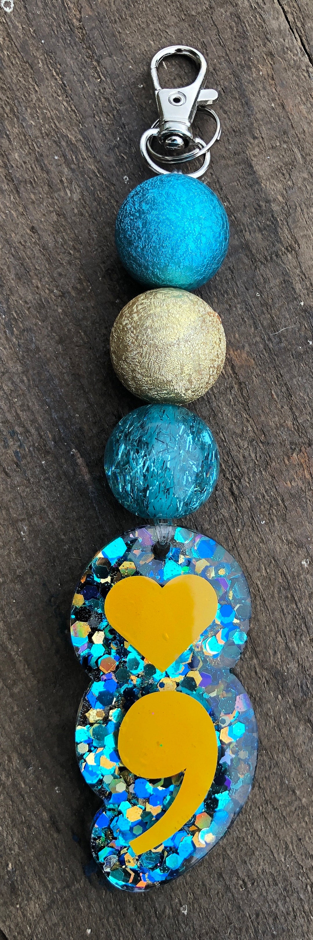 Semi Colon Keychain, Keep Going, You Matter, Mental Health Matters ...