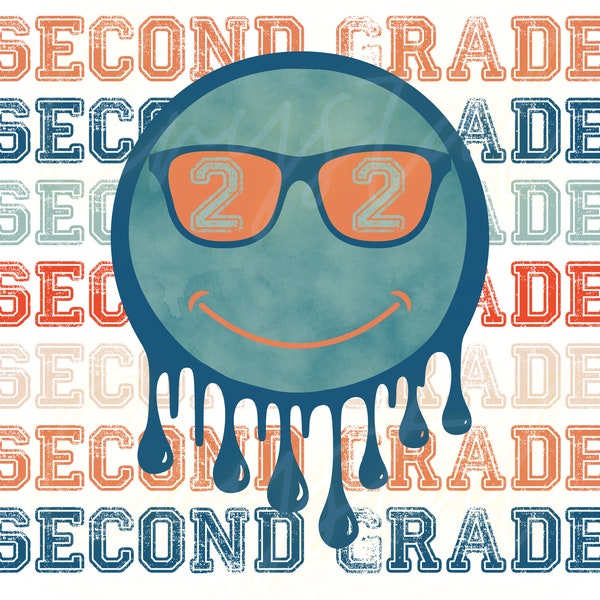 2nd Grade Smiley Face Svg - Etsy