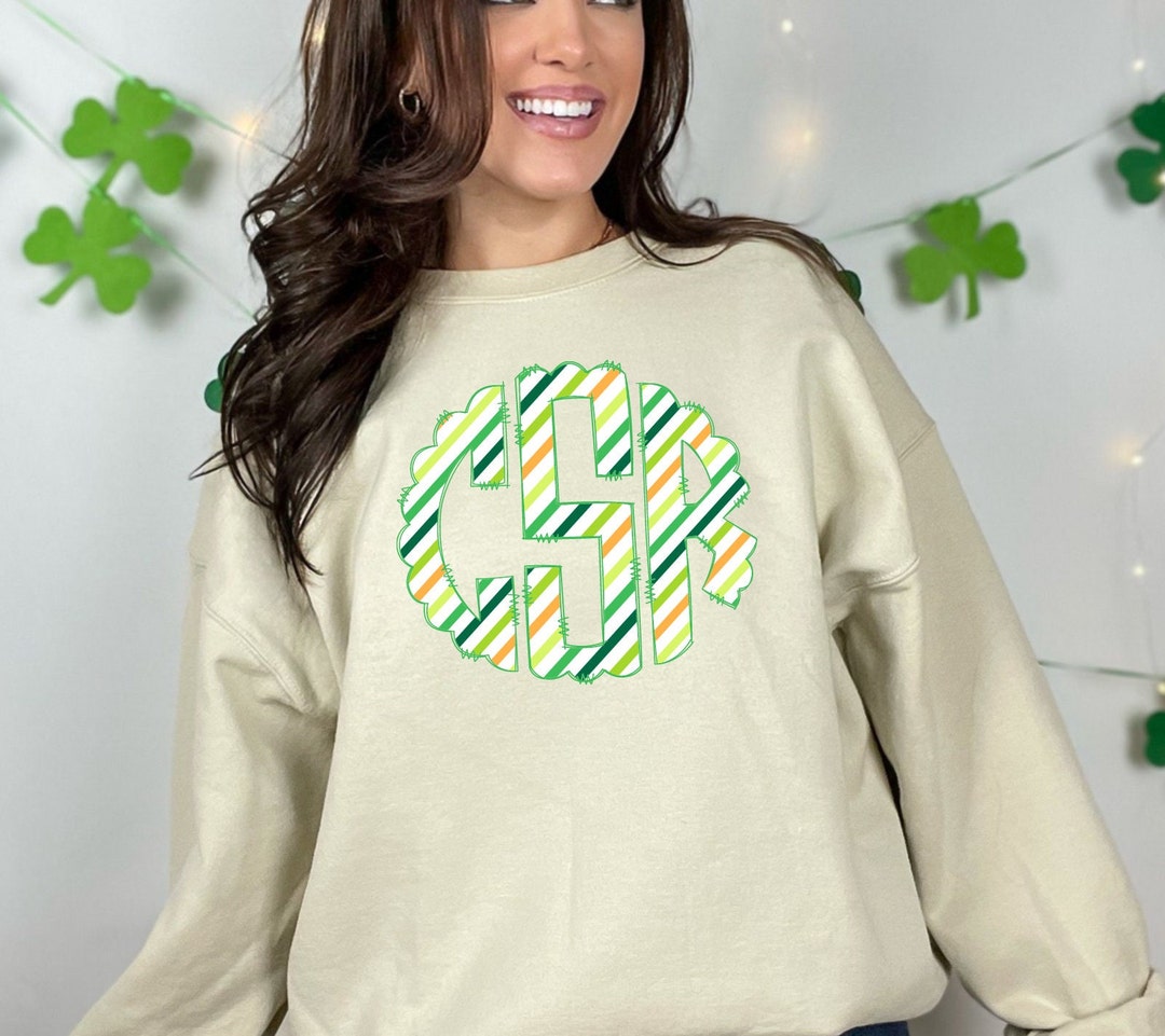 St Patrick's Day Custom Monogram St. Patty's Day Initials Personalized ...