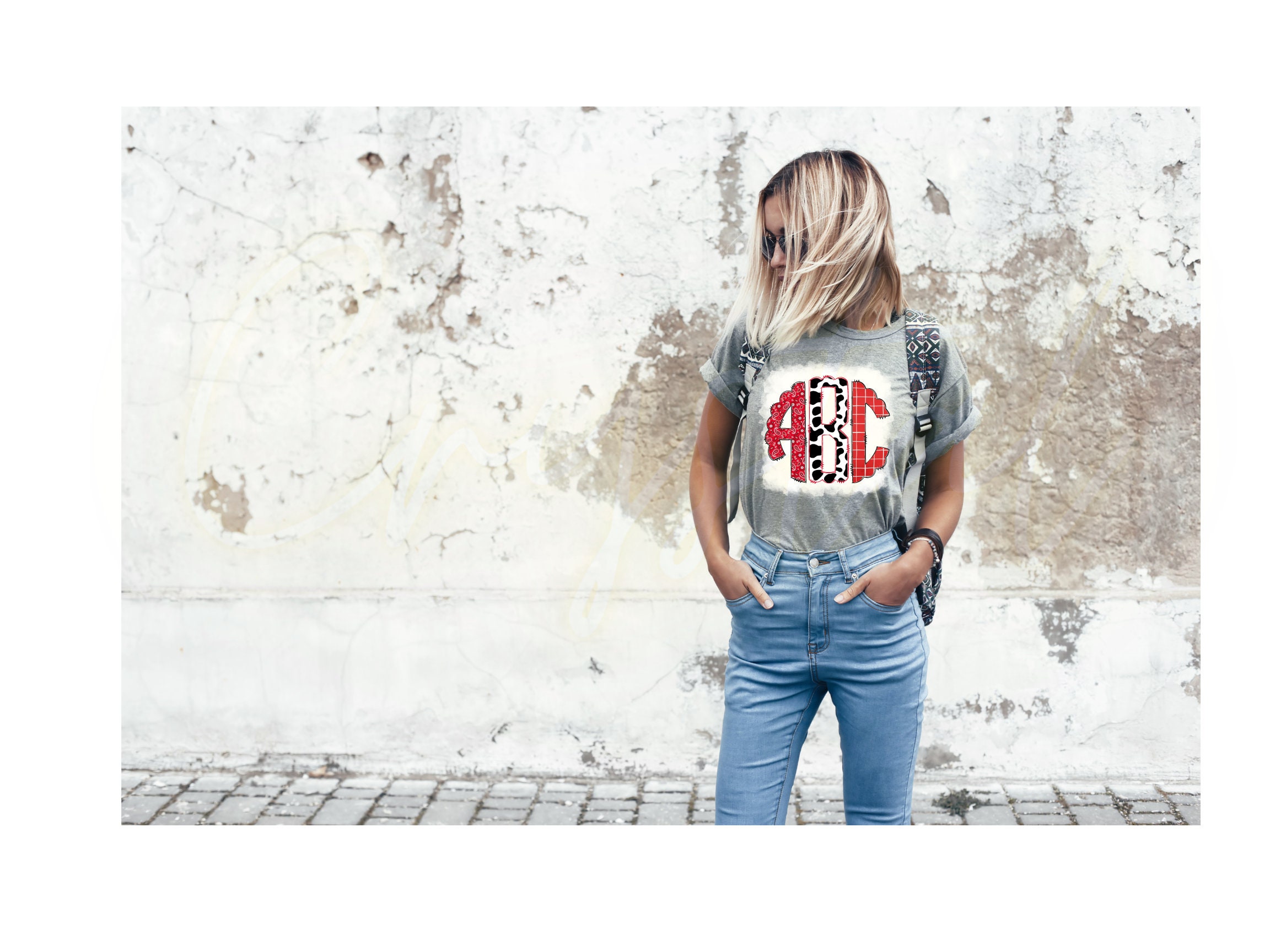 Personalized Western Monogram | Custom Cowboy Initials | Rustic Country ...