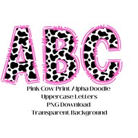 Western Font, Letters, PNG Alphabet, Gingham,pink Plaid,faux Leather ...