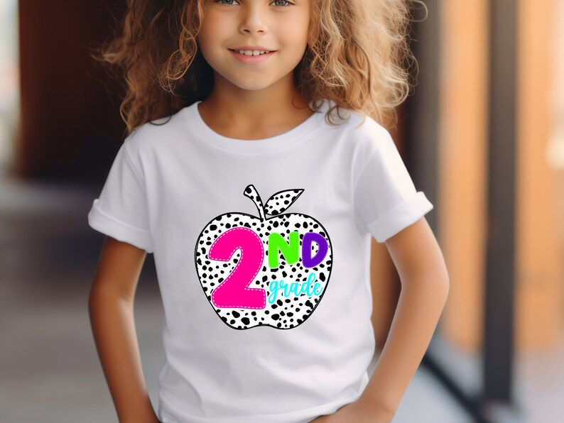 Dalmatian Apple 2nd Grade PNG - Back to School Design (digital Download ...