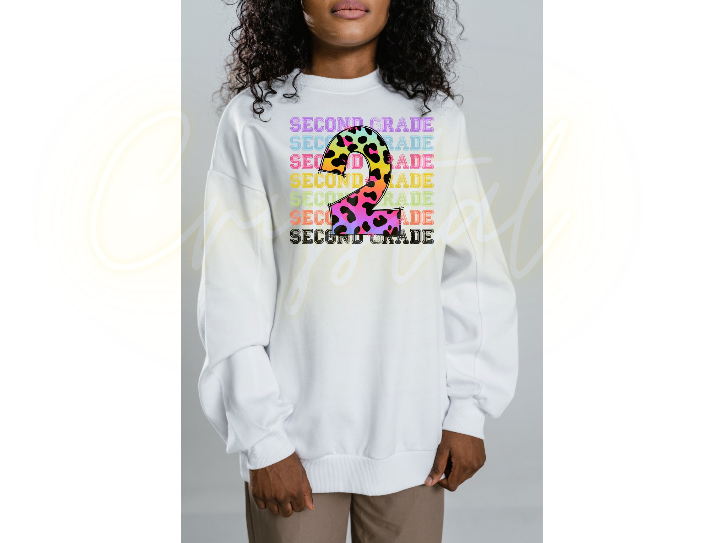 Rainbow Leopard 2nd Grade School Design Second Grade PNG 2nd Grade ...