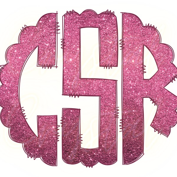 Pink Monogram - Etsy