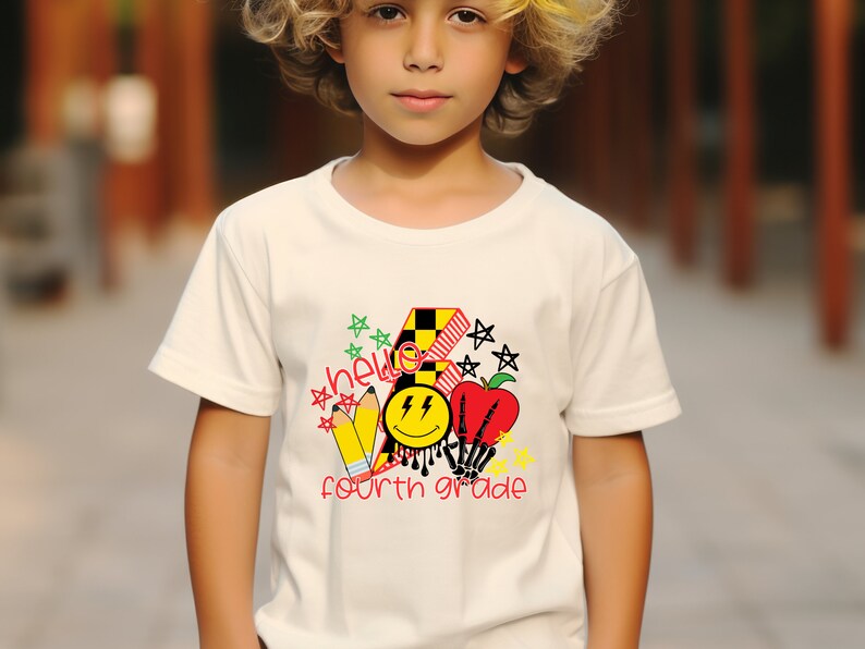 Fourth Grade Png | Trendy 4th Grade Design | Hello Fourth Grade ...