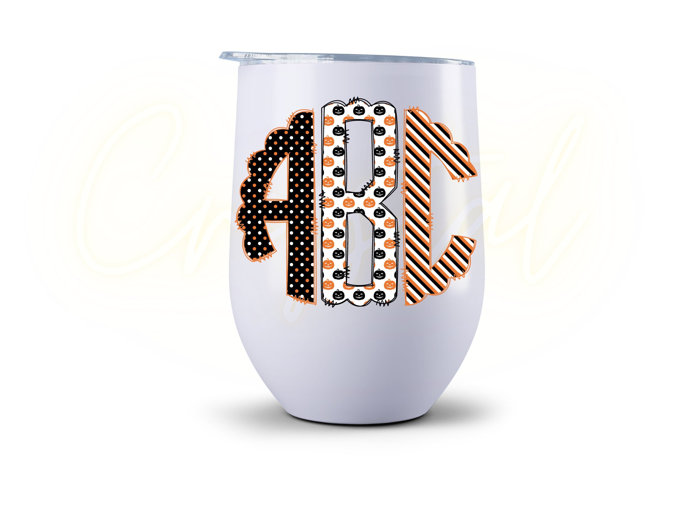 Halloween Custom Monogram PNG Halloween Pumpkins Custom - Etsy