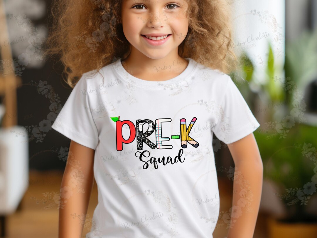 Pre-k Squad Png | Trendy Pre-k Design | Pre-kindergarten Png | School ...