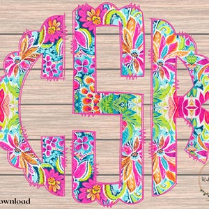Bright Preppy Paisley Custom Monogram | Paisley Single Made to Order ...