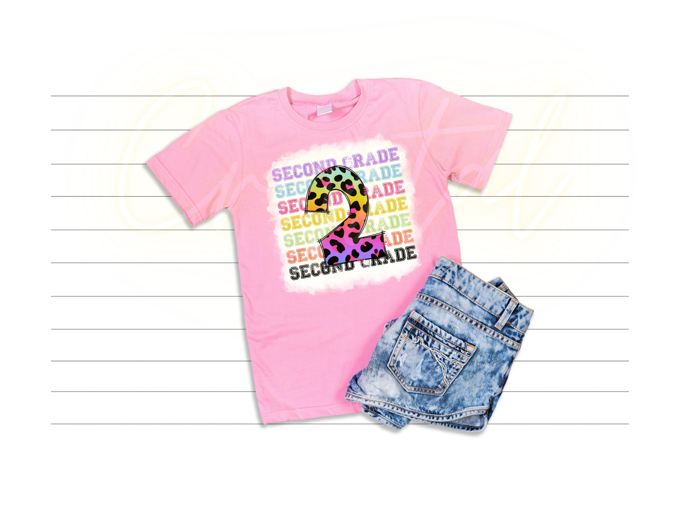 Rainbow Leopard 2nd Grade School Design Second Grade PNG 2nd Grade ...