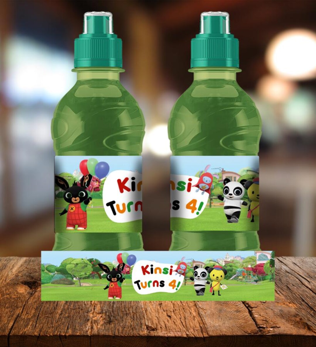 Custom Baby Bing Bunny Fruitshoot Labels, Juice Labels, Water Labels ...