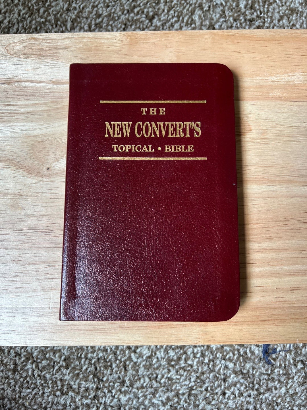 The New Convert's Topical Bible king James leather - Etsy