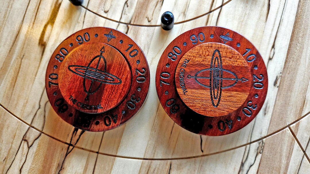 The Crokidial Crokinole Scorekeeper - All Bloodwood Great Gift for ...