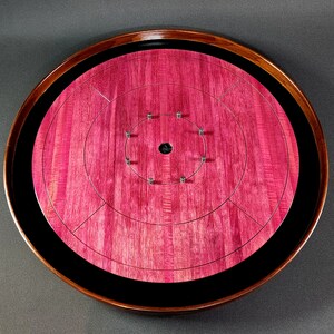 Crokinole Board thunder Solid Purpleheart Hardwood Great Christmas Gift ...