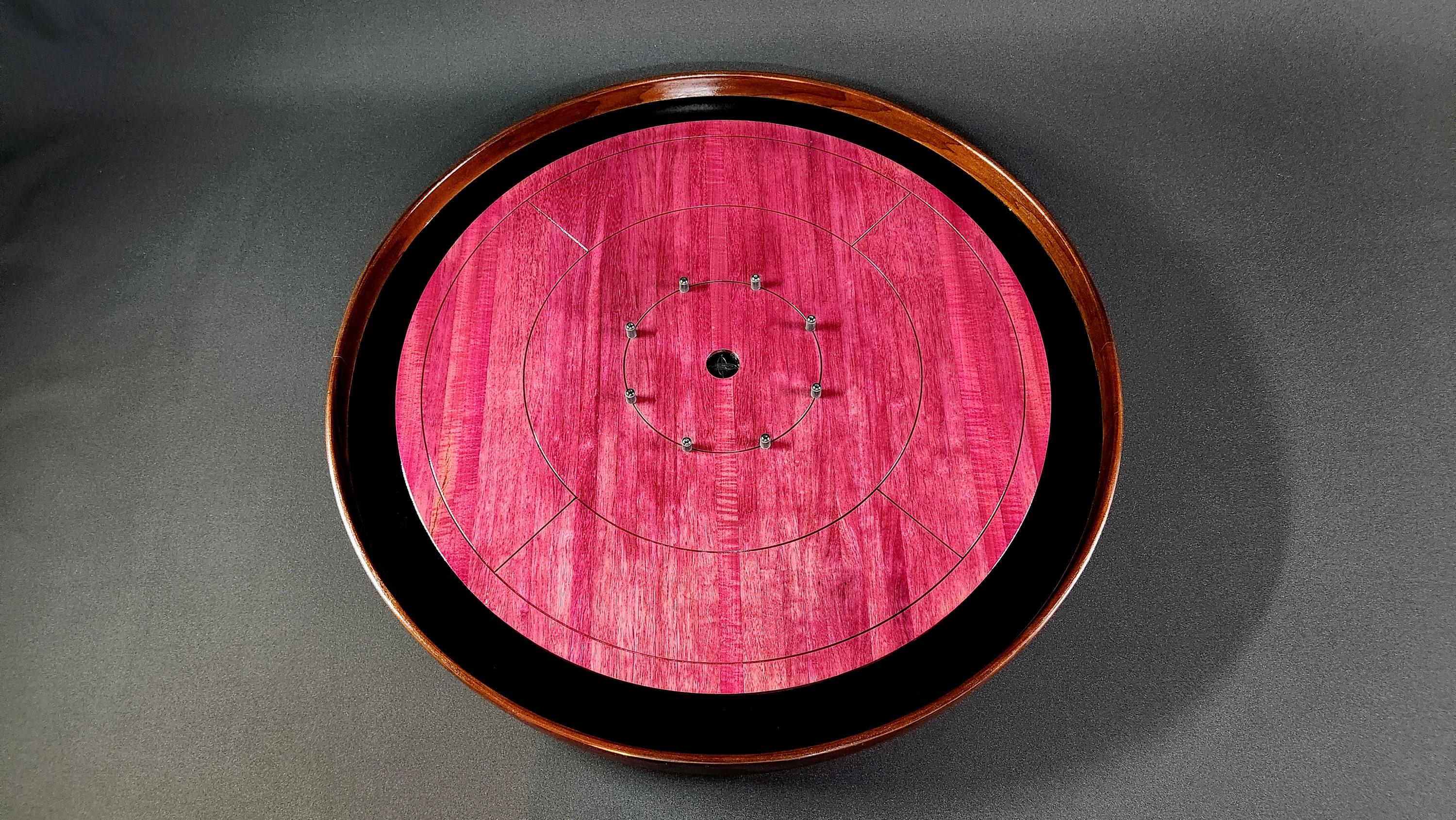 Crokinole Board thunder Solid Purpleheart Hardwood Great Christmas Gift ...
