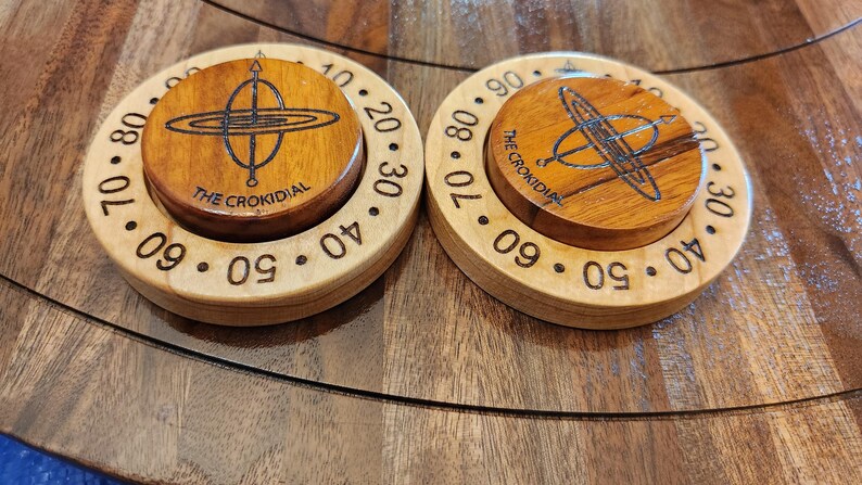 The Crokidial Scorekeeper - Tigerwood and Maple Great Gift - Etsy