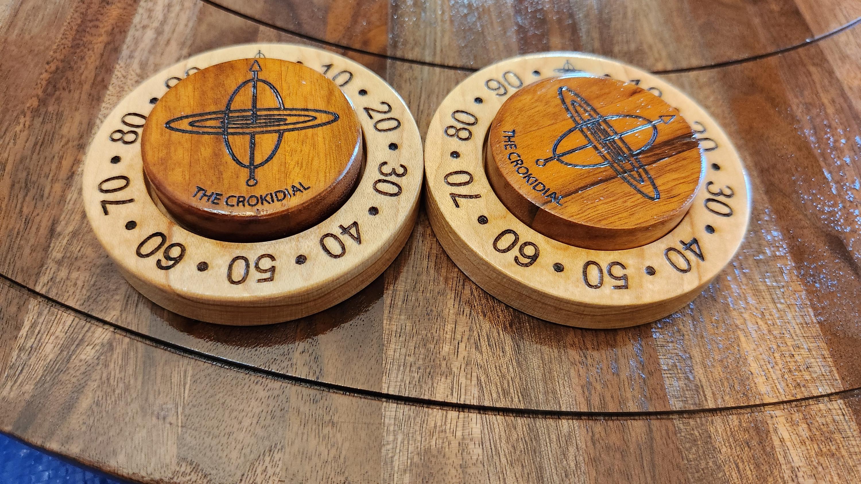 The Crokidial Scorekeeper - Tigerwood and Maple Great Gift - Etsy