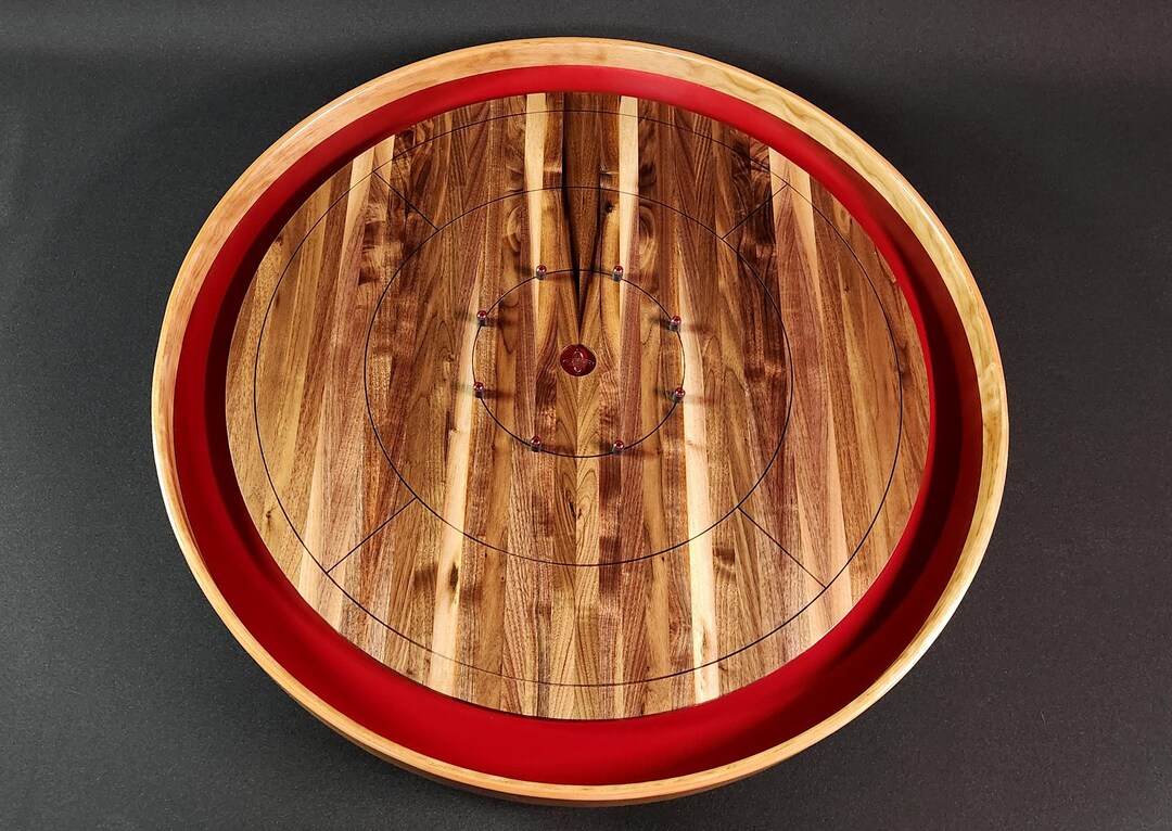 Crokinole Board "badger" Solid Walnut Deck Great Gift for Christmas - Etsy