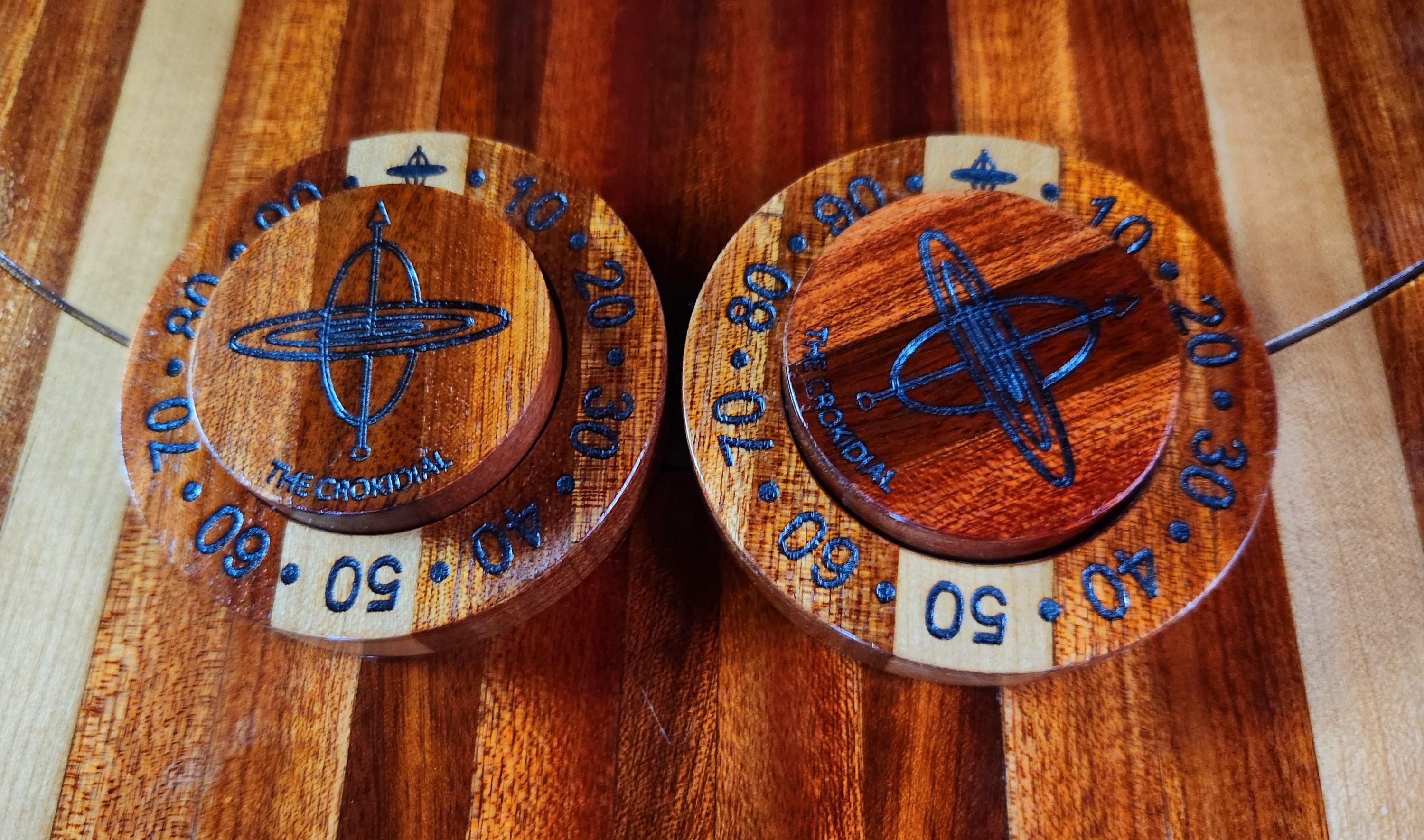 Crokinole Board "ares" Solid Bloodwood and Cherry Deck Great Gift for ...
