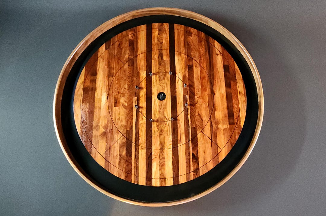 Crokinole Board "enigma" Solid Honduran Rosewood Deck Great Gift for ...
