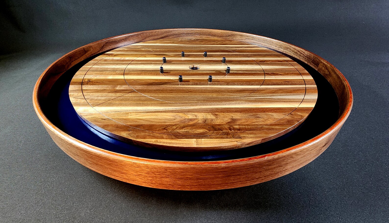 Crokinole Board "galileo" Solid Walnut Hardwood Great Gift for ...