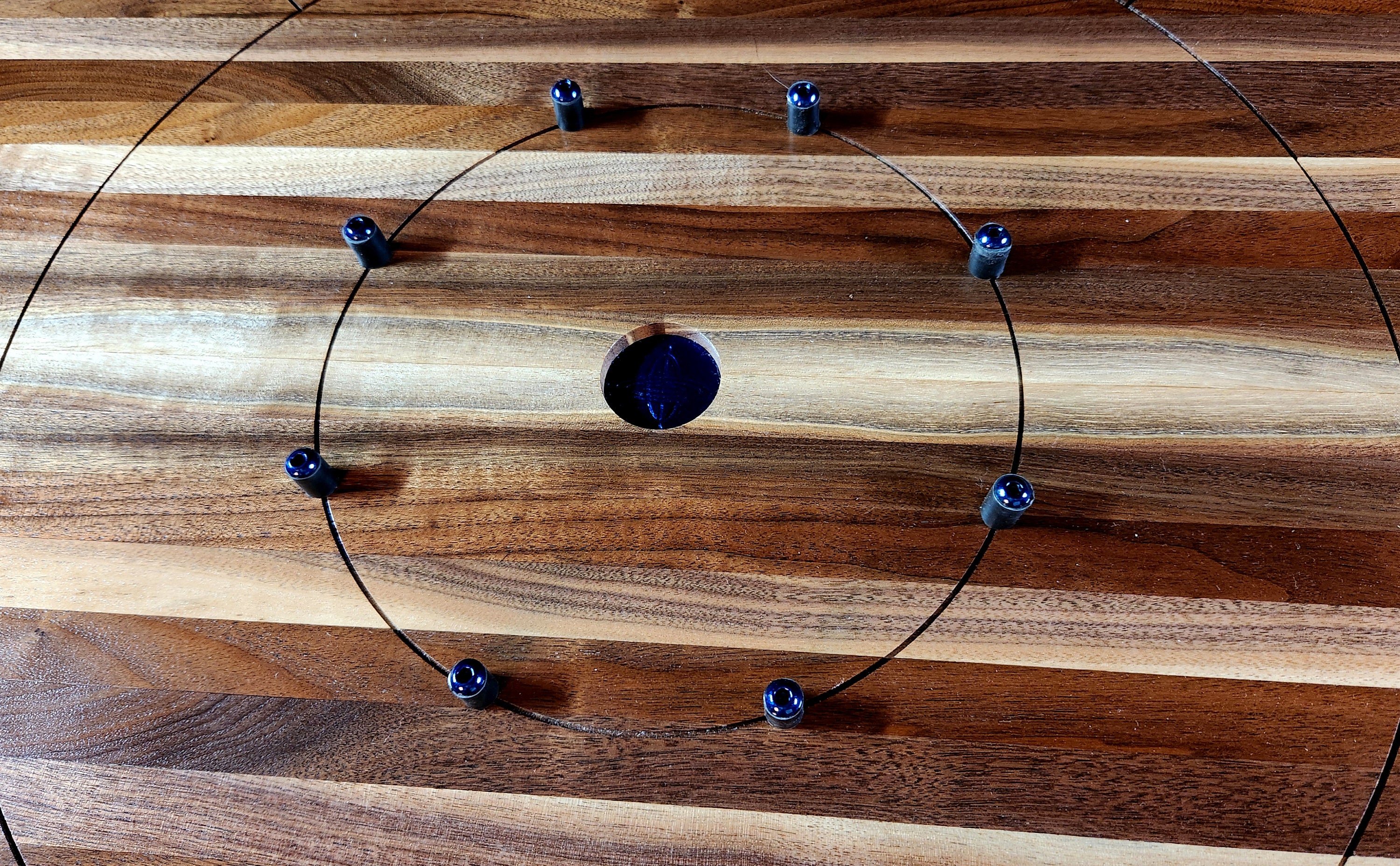 Crokinole Board "galileo" Solid Walnut Hardwood Great Gift for ...