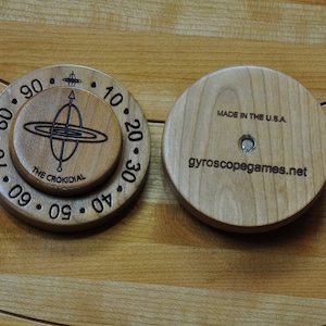 The Crokidial Crokinole Scorekeeper - All Cherry Great Gift for ...