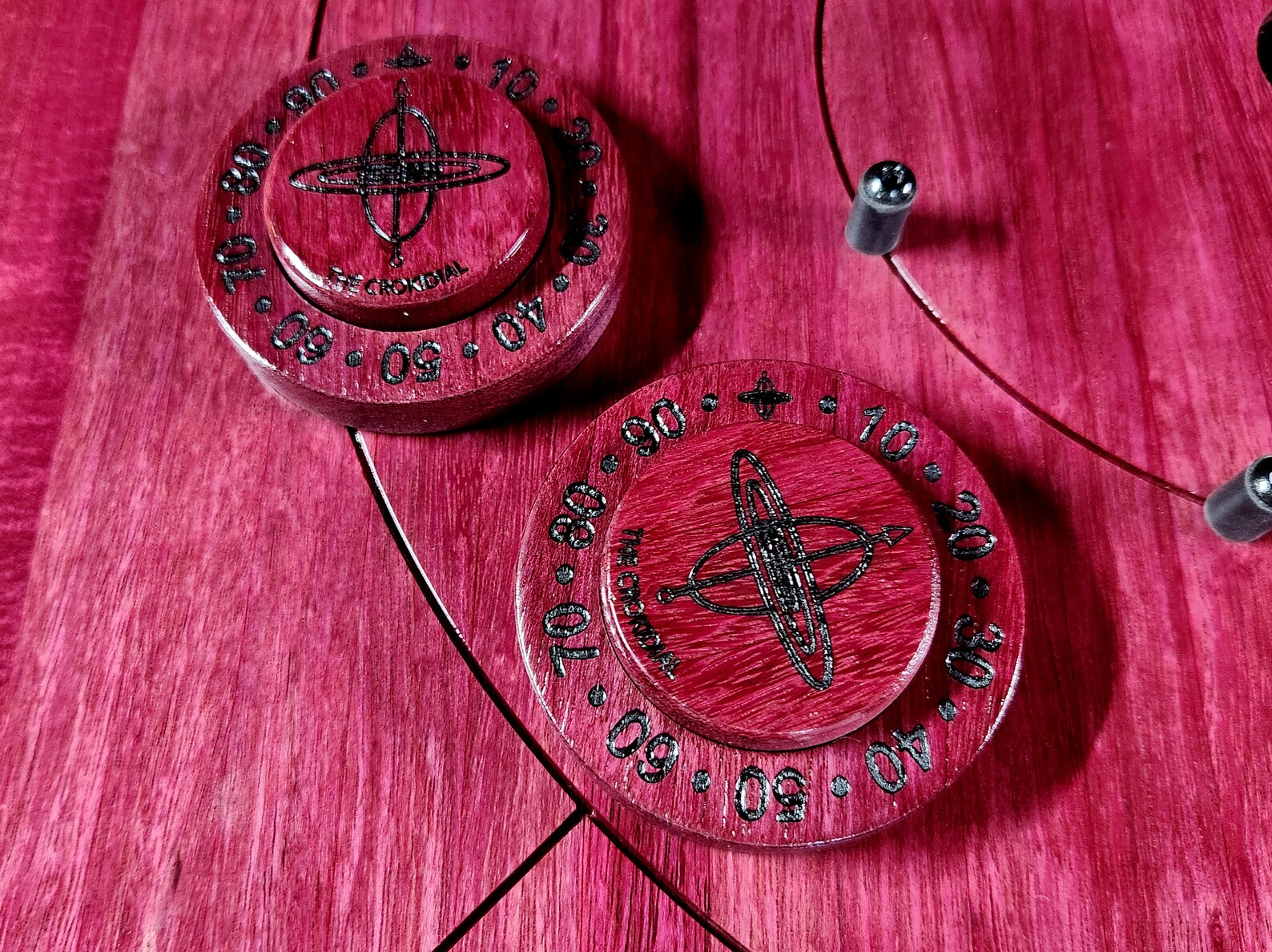 Crokinole Board thunder Solid Purpleheart Hardwood Great Christmas Gift ...