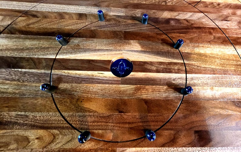 Crokinole Board "quasar" Solid Walnut Deck Great Gift for Christmas ...