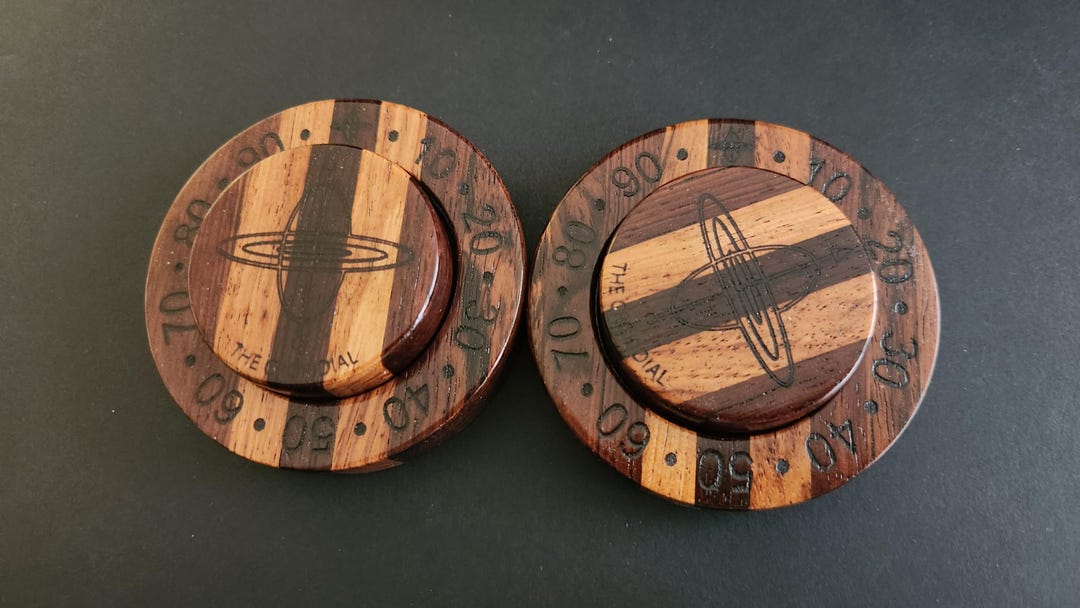 The Crokidial Crokinole Scorekeeper - All Honduran Rosewood - Great ...