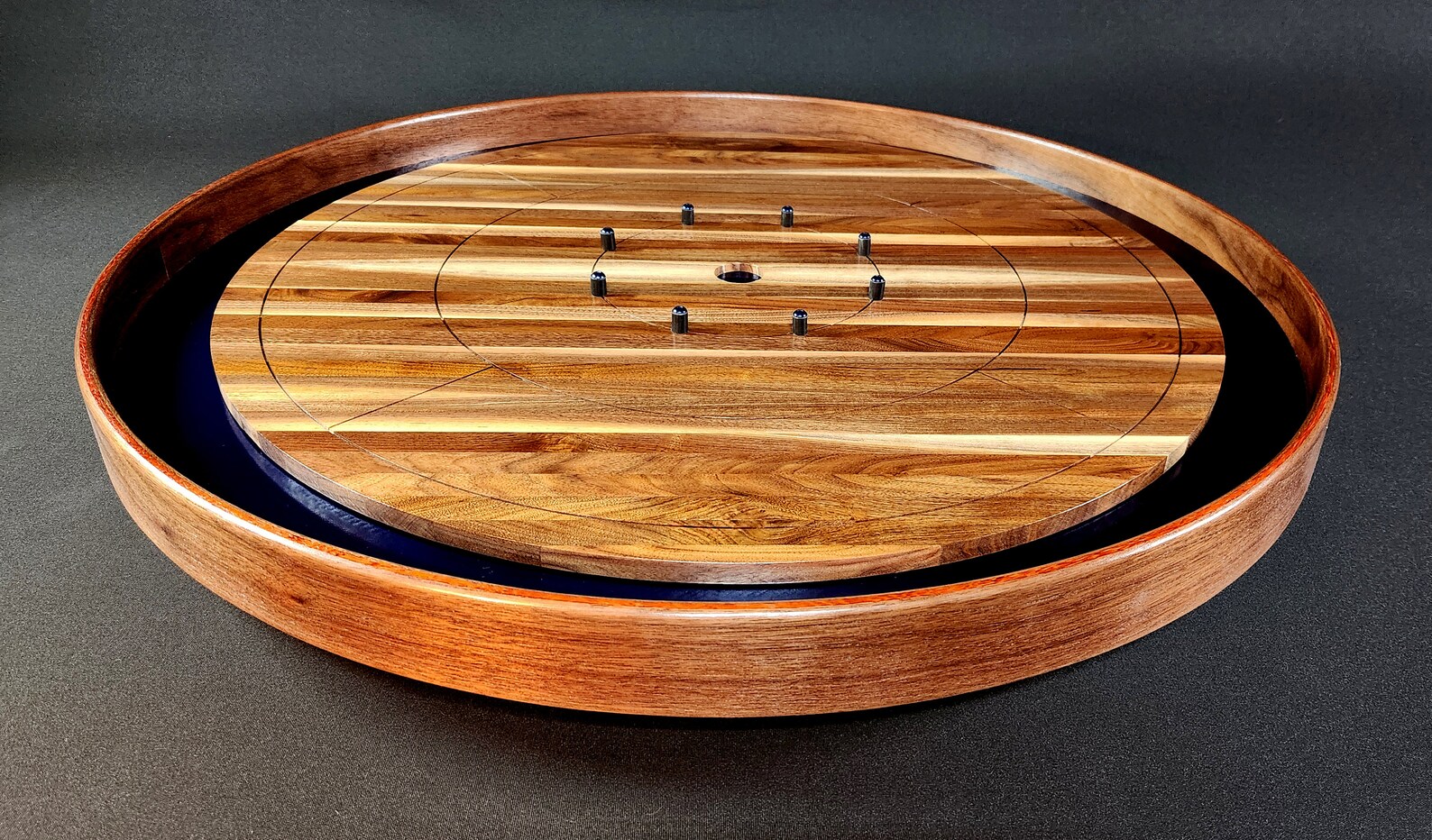 Crokinole Board "galileo" Solid Walnut Hardwood Great Gift for ...