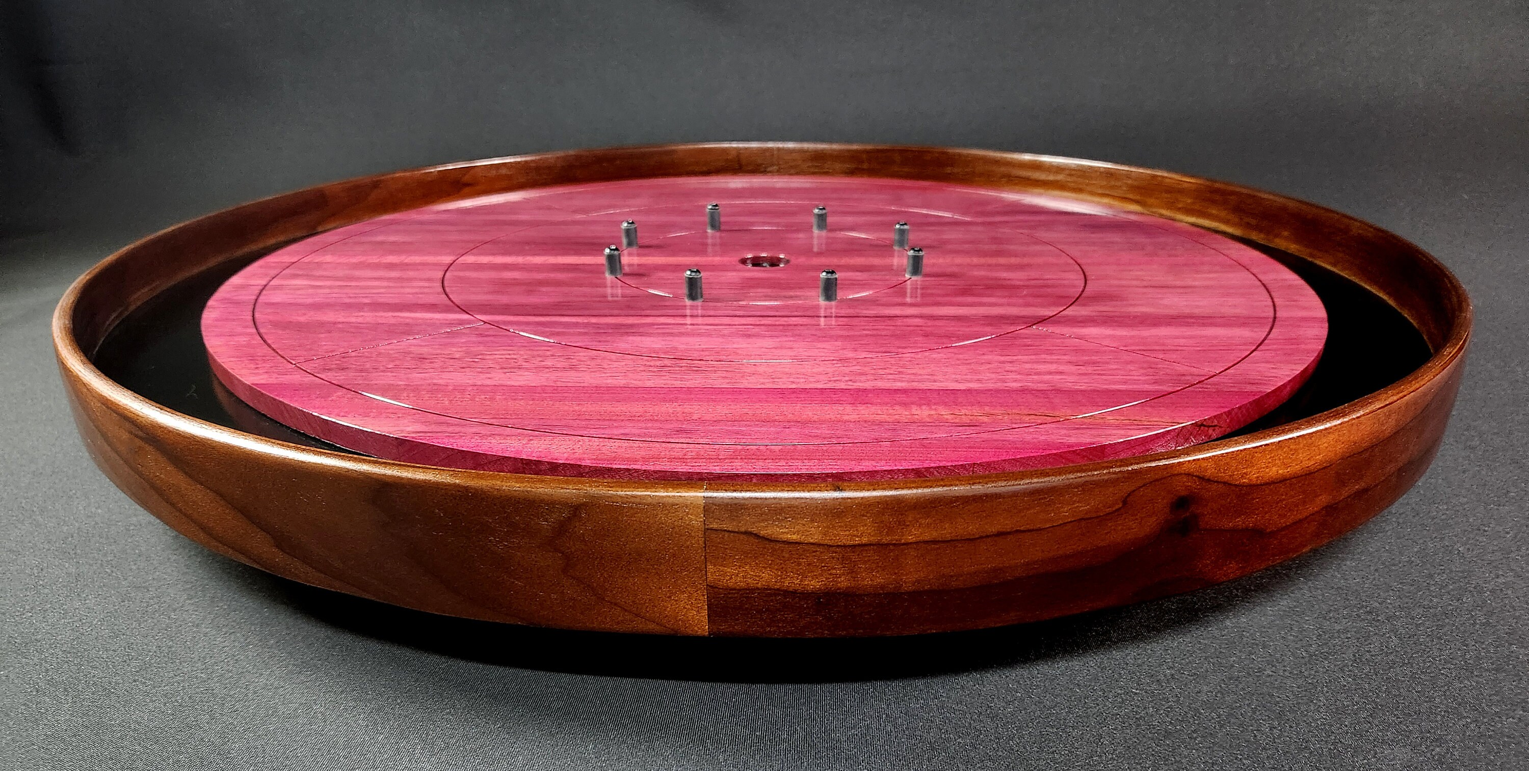 Crokinole Board thunder Solid Purpleheart Hardwood Great Christmas Gift ...