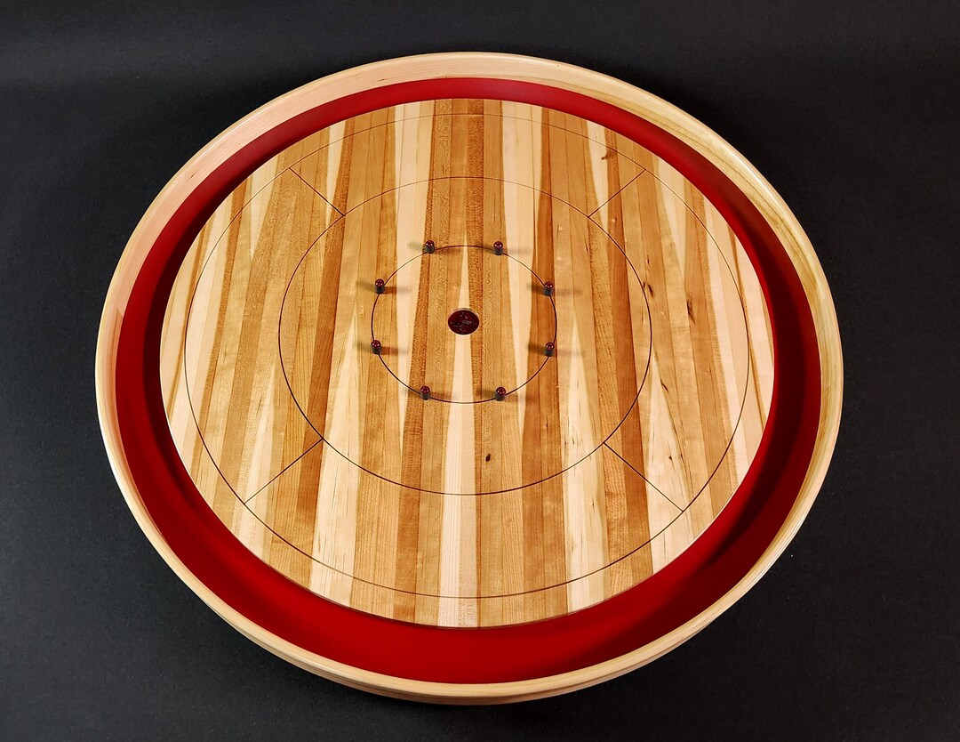 Crokinole Board "zig-zag" Solid Cherry Great Gift for Christmas - Etsy