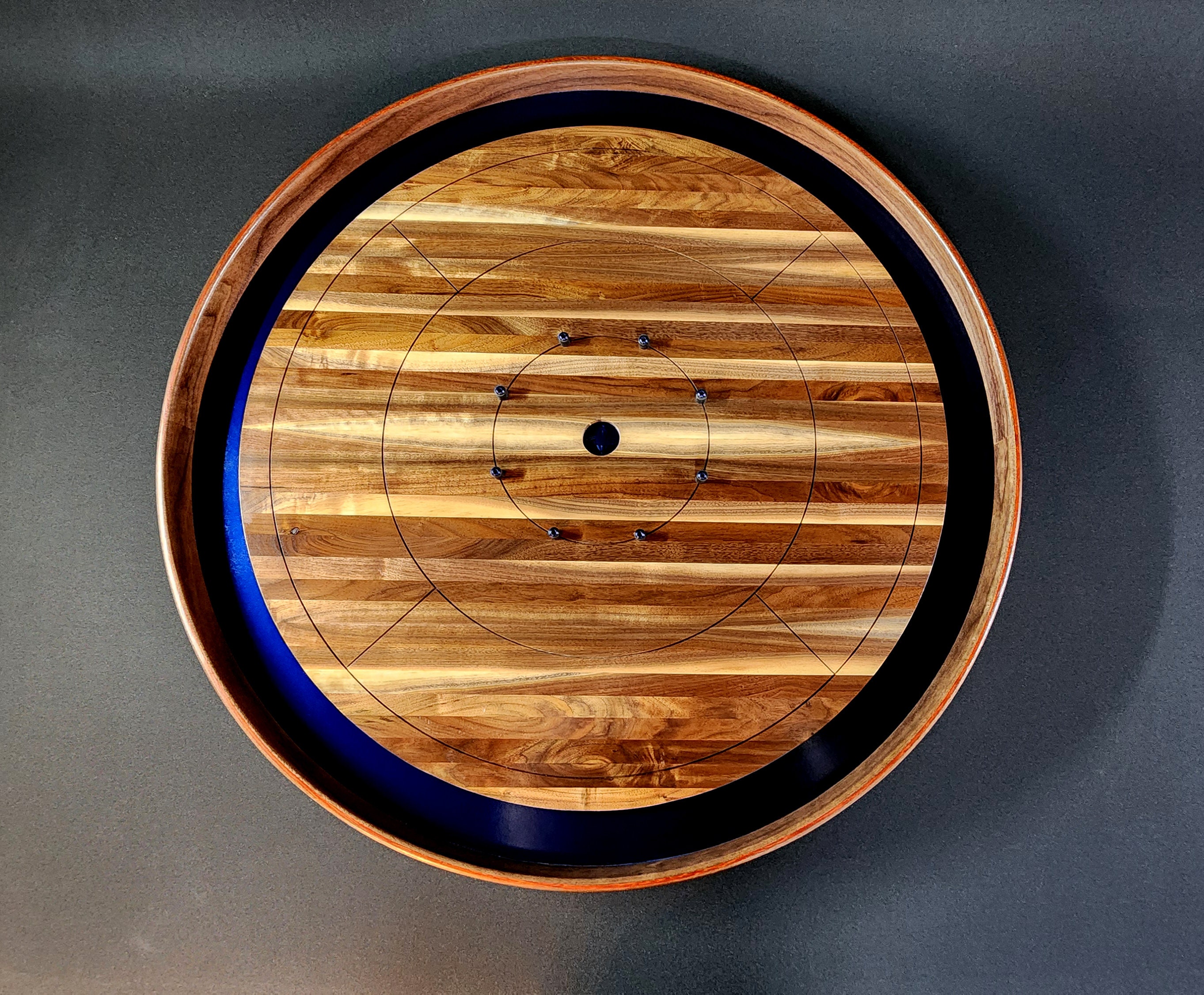 Crokinole Board "galileo" Solid Walnut Hardwood Great Gift for ...