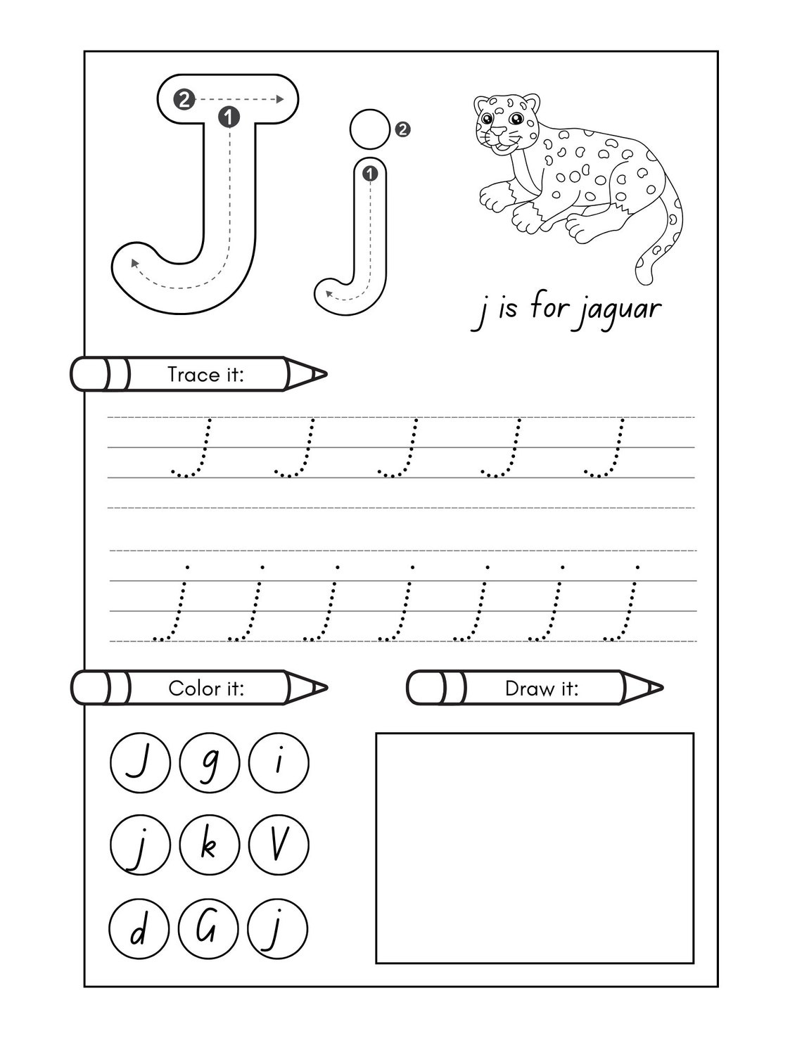 Interactive Alphabet Learning Pages Trace, Draw, and Color - Etsy