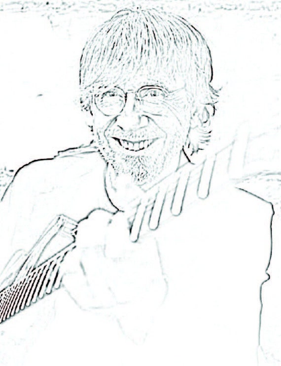 Trey Anastasio Coloring Page - Etsy