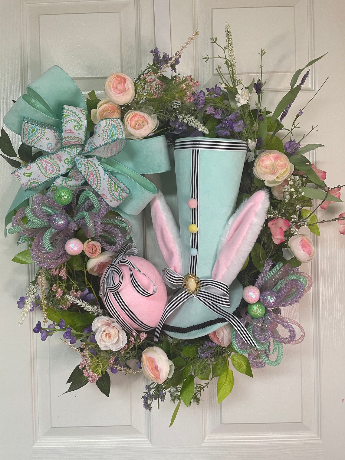 Easter Bunny Top Hat and Easter Egg - Etsy