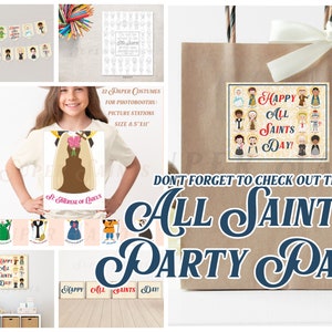 All Saints Day Banner | DIGITAL ITEM | Catholic Saint Wall Decor ...