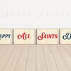 All Saints Day Banner | DIGITAL ITEM | Catholic Saint Wall Decor ...